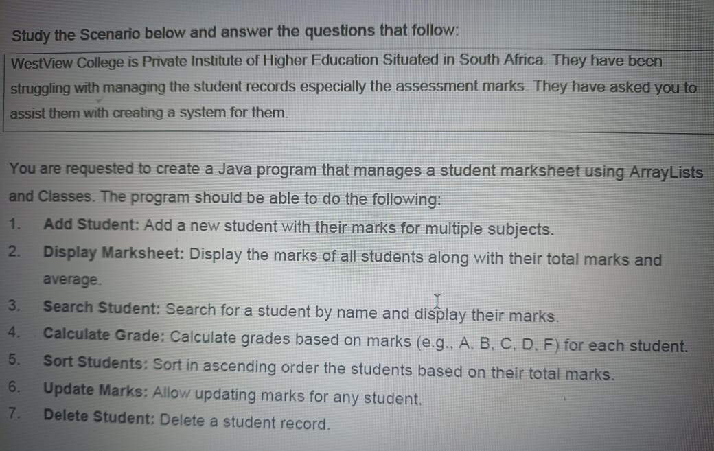 Solved Study the Scenario below and answer the questions | Chegg.com