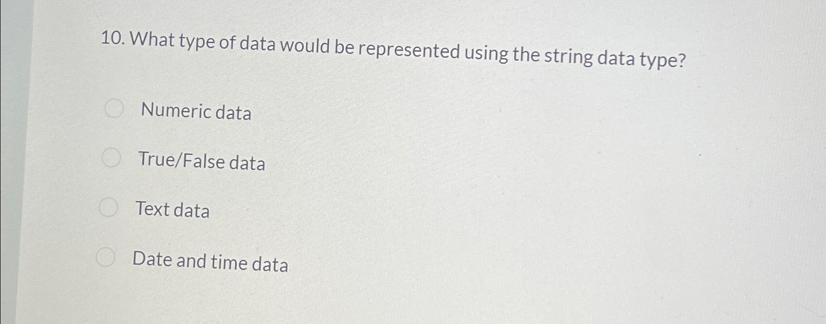 Solved What type of data would be represented using the | Chegg.com