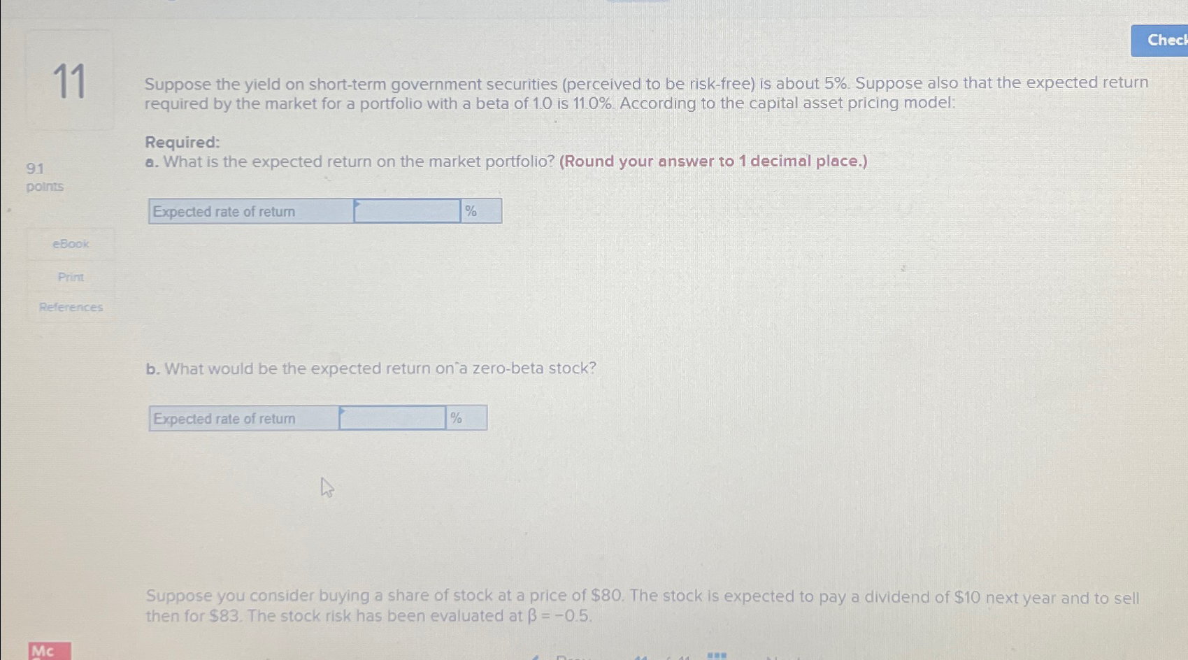 Solved 1191 ﻿pointsExpected rate of returnSuppose the yield | Chegg.com