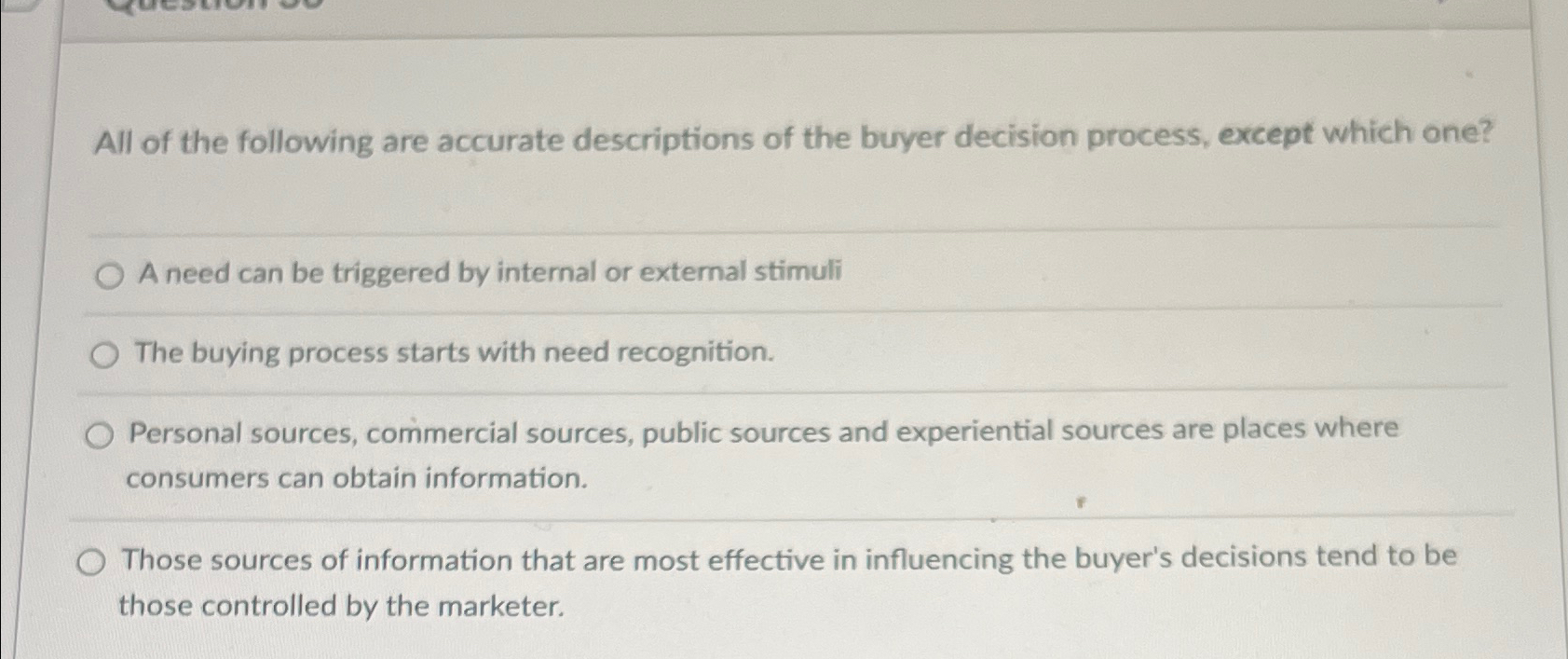 Solved All of the following are accurate descriptions of the | Chegg.com