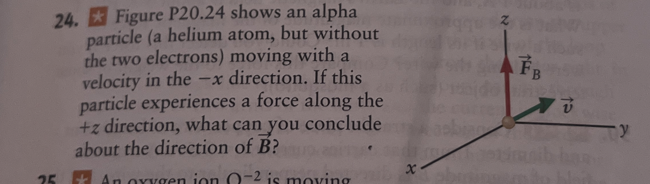 Solved *** ﻿Figure P20.24 ﻿shows an alpha particle (a helium | Chegg.com