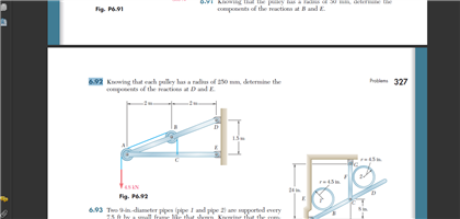 Solved Knowing that each Two 9 in diameter pipes (pipe 1 | Chegg.com