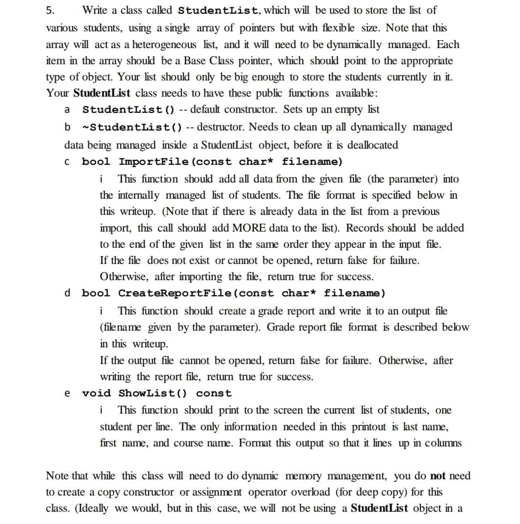 Solved Objective To gain experience with inheritance, | Chegg.com