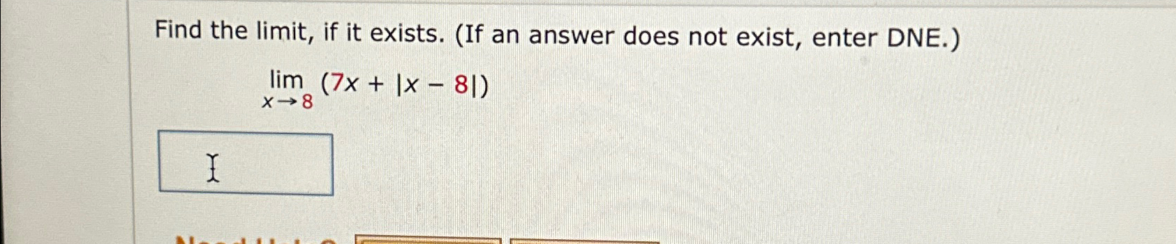 Solved Find the limit, ﻿if it exists. (If an answer does not | Chegg.com
