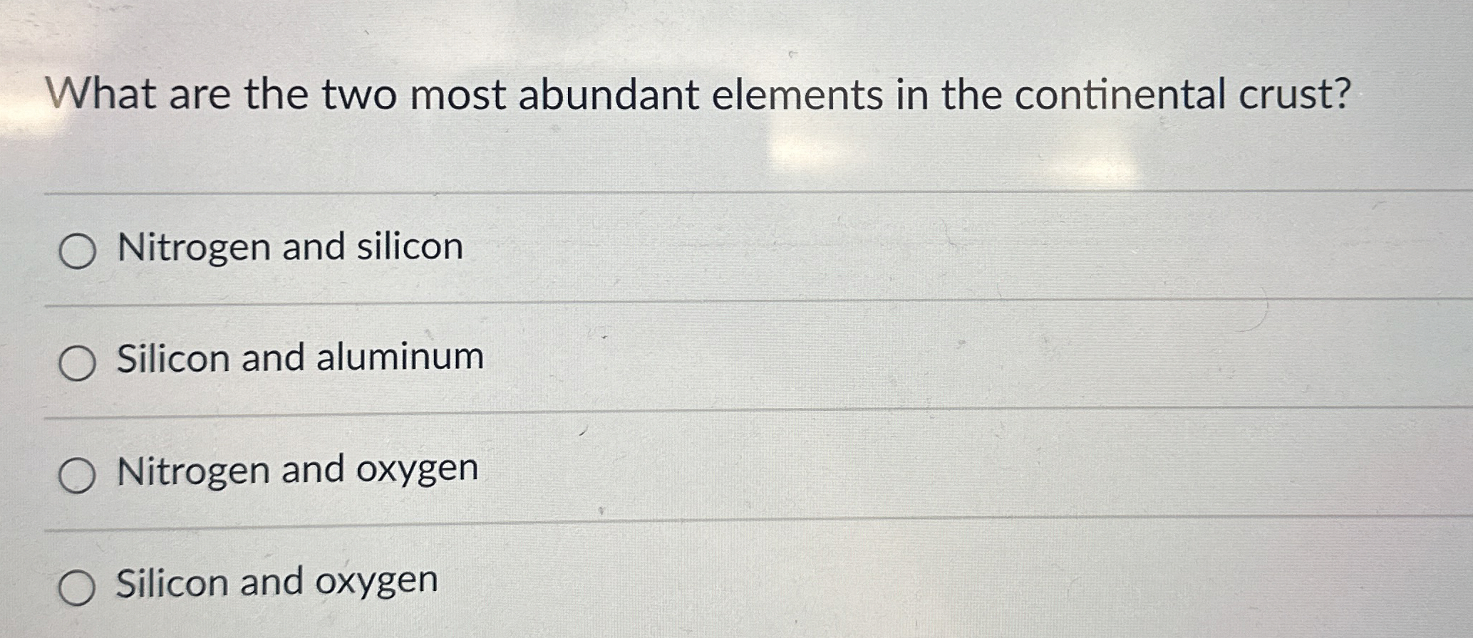 Solved What are the two most abundant elements in the | Chegg.com