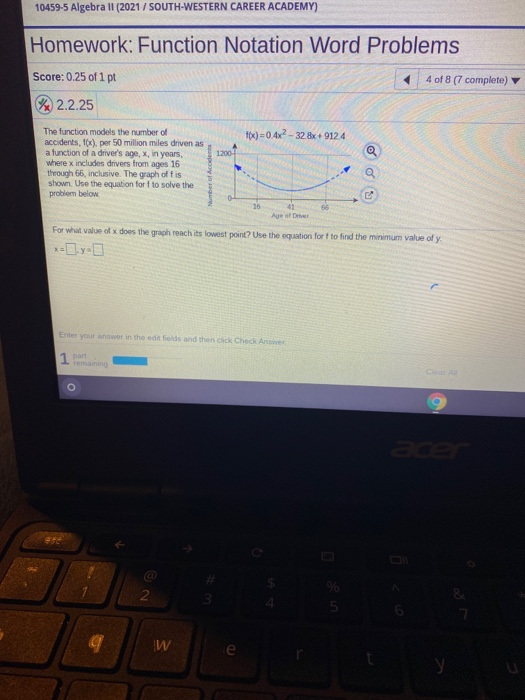 Solved 10459-5 Algebra II (2021/ SOUTH-WESTERN CAREER | Chegg.com