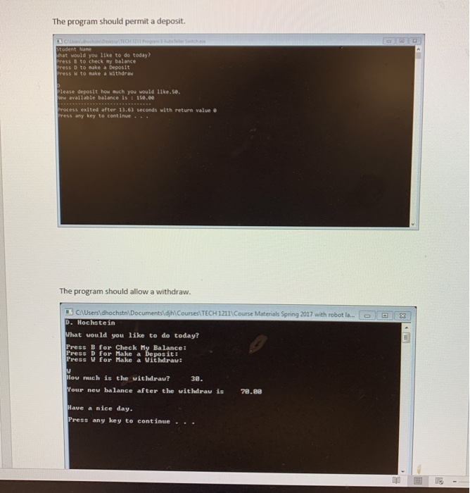Tech 1211 Computer Programming Lab Program 