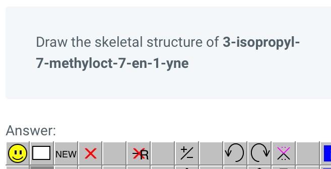 Solved Draw the skeletal structure of 3 | Chegg.com
