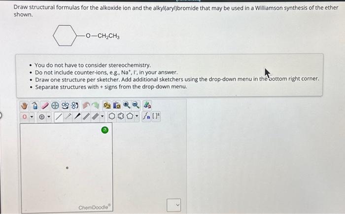 Solved Draw structural formulas for the alkoxide ion and the | Chegg.com