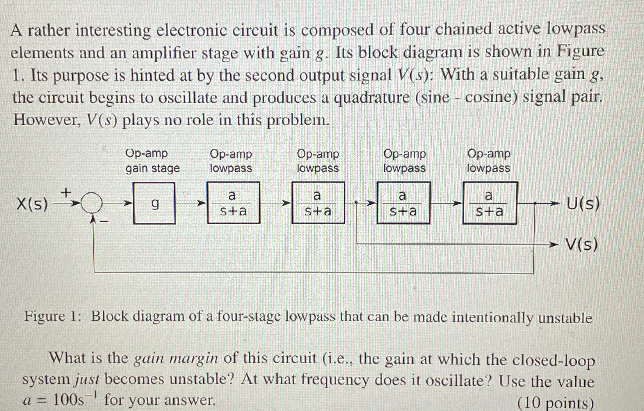 Solved A rather interesting electronic circuit is composed | Chegg.com