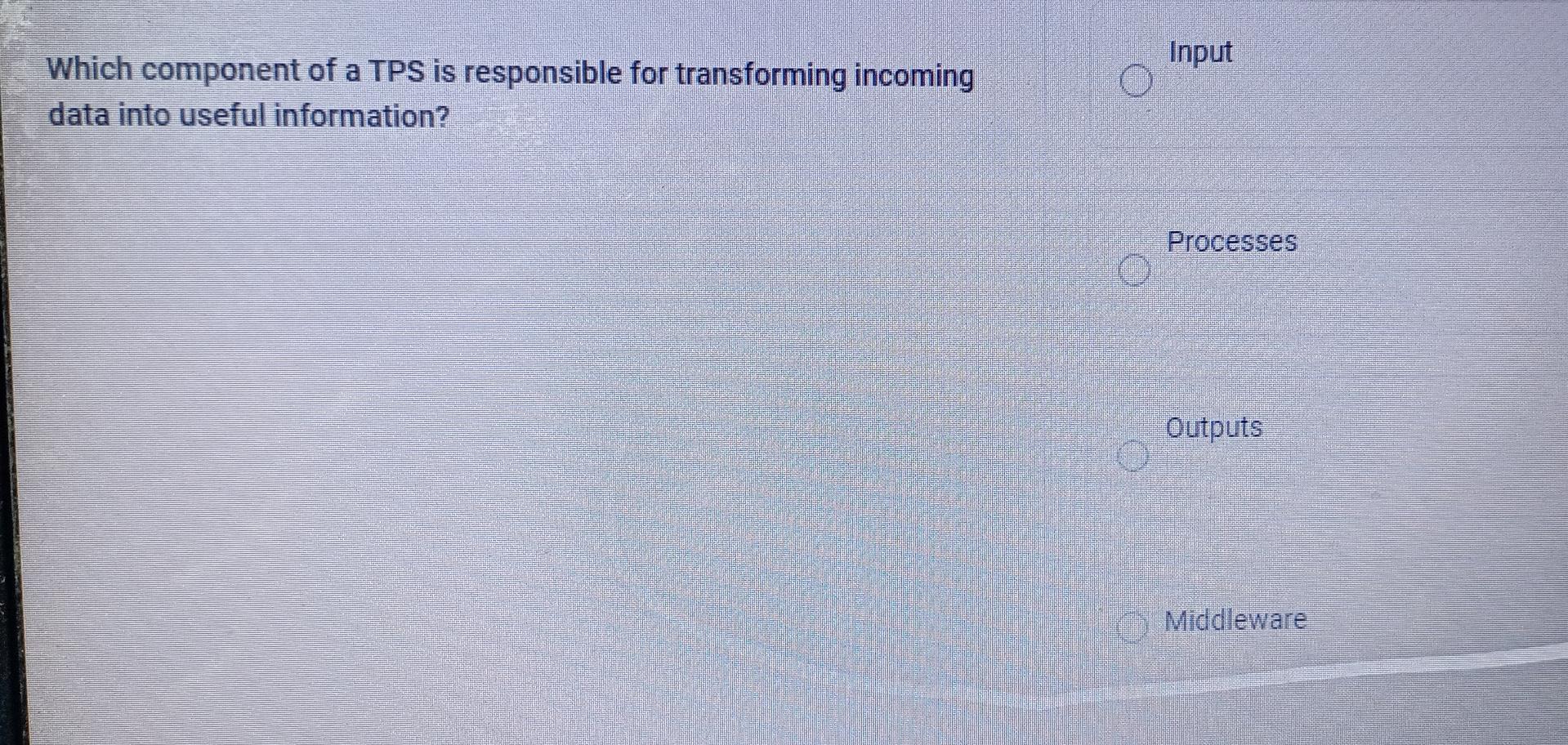Solved Which component of a TPS is responsible for | Chegg.com Solved Which component of a TPS is responsible for | Chegg.com