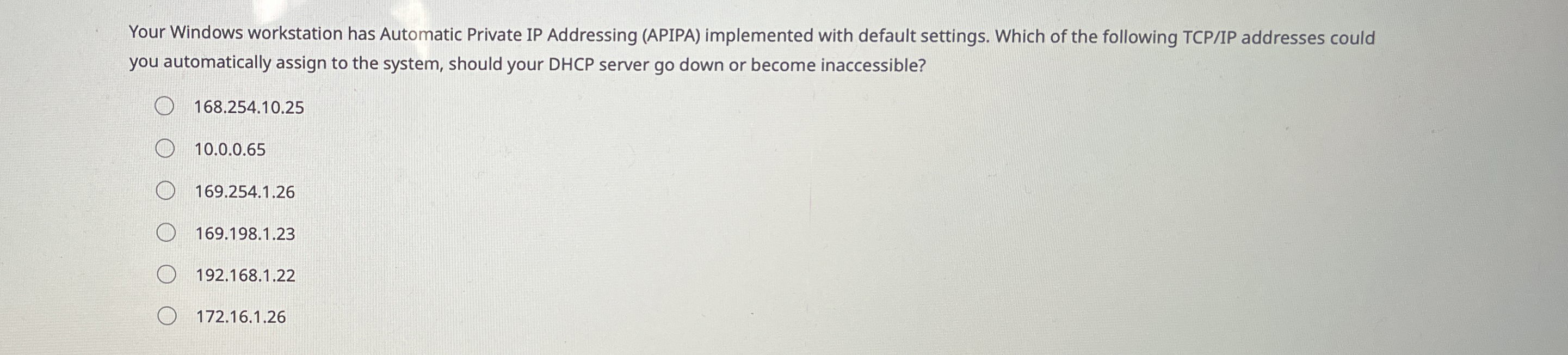 Solved Your Windows workstation has Automatic Private IP | Chegg.com