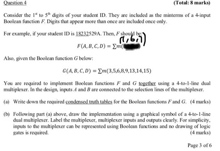 Solved Question 4 (Total: 8 marks) Consider the 19 to 5th | Chegg.com