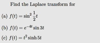 Solved Find the Laplace transform | Chegg.com