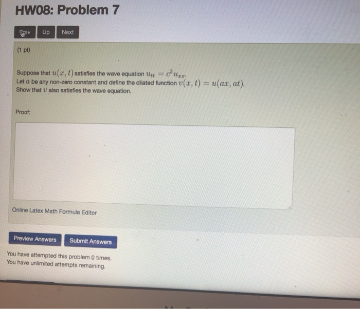 Solved HW08: Problem 7 remove Up Next (1 pt) Suppose that | Chegg.com