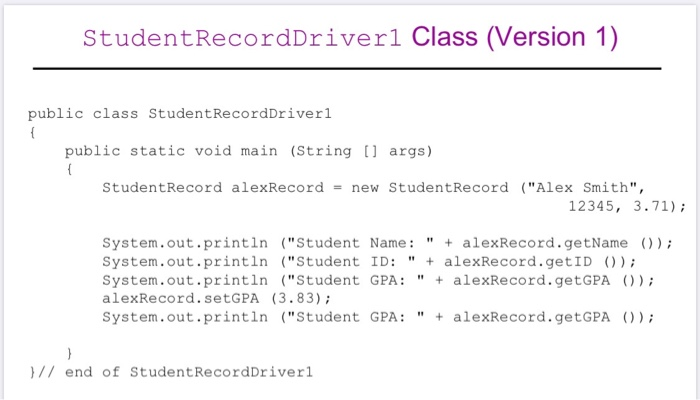 Solved Write a Java program to create a database of | Chegg.com