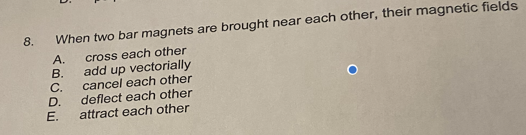 Solved When two bar magnets are brought near each other, | Chegg.com