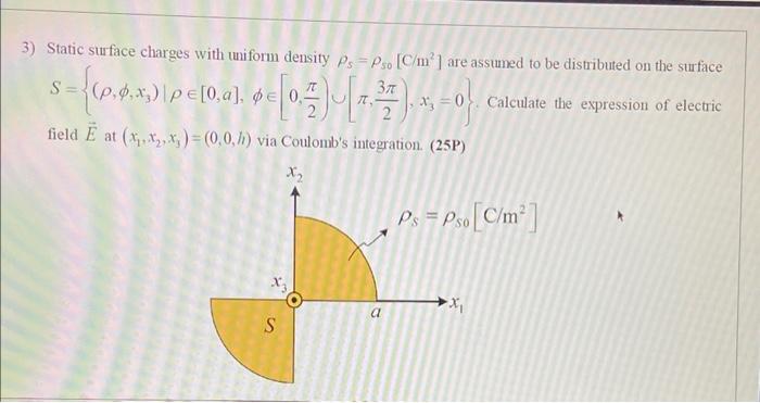 Solved Static surface charges with uniform density | Chegg.com