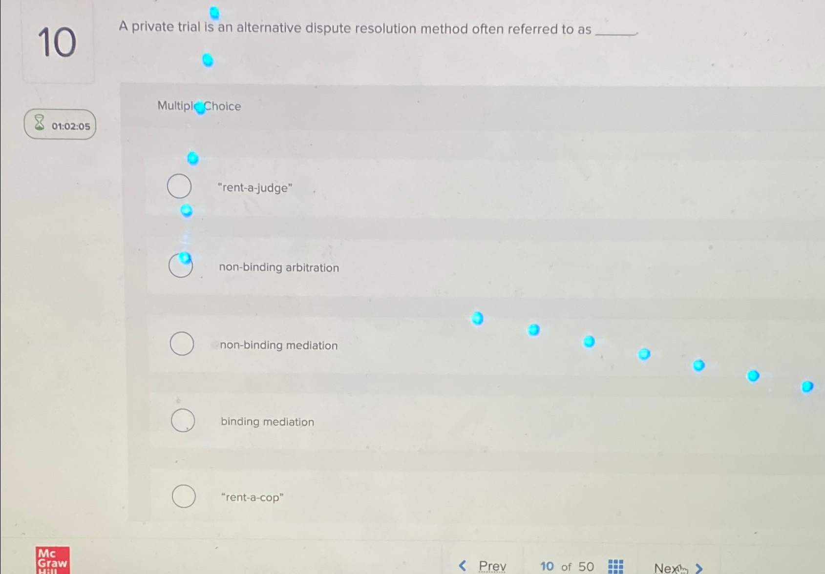 Solved 10A private trial is an alternative dispute | Chegg.com