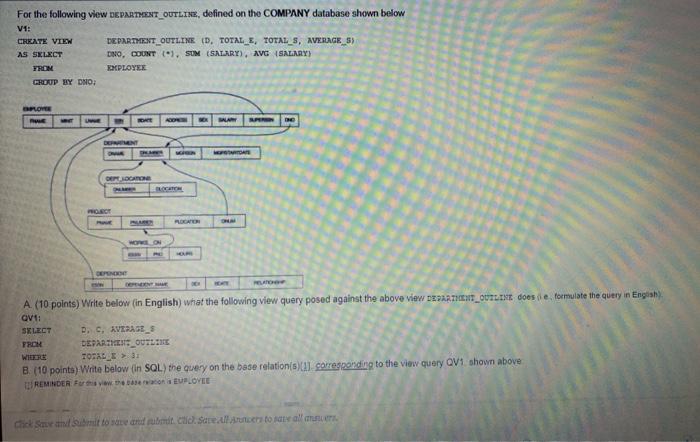 Solved QUESTION 2 Specify the following query in SQL on the | Chegg.com