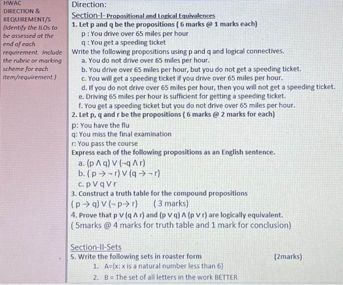 Solved Write the following propositions using p and q and | Chegg.com