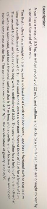 Solved Objectives: Show knowledge of Mechanics (kinematics, | Chegg.com