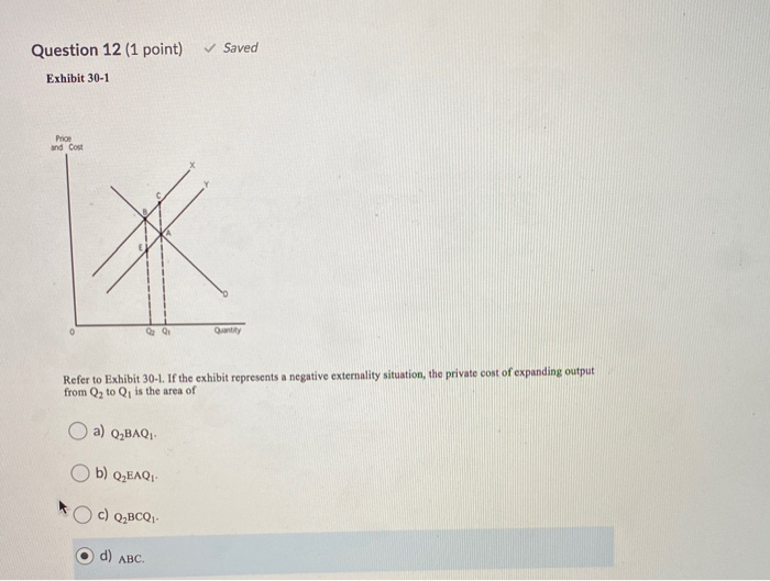 Solved Question 12 (1 point) Saved Exhibit 30-1 Prio and | Chegg.com Solved Question 12 (1 point) Saved Exhibit 30-1 Prio and | Chegg.com