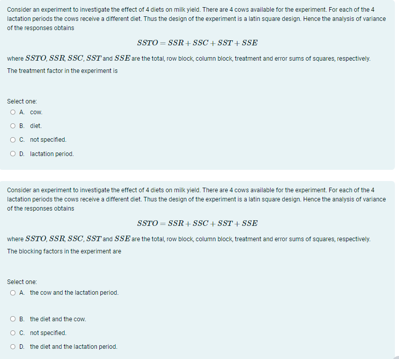 Solved Consider an experiment to investigate the effect of 4 | Chegg.com