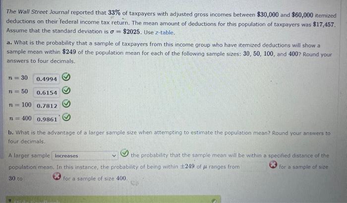 Solved The Wall Street Journal reported that 33% of | Chegg.com