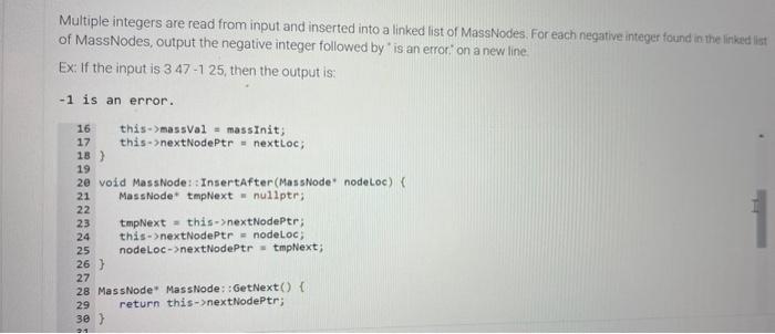 Solved Multiple integers are read from input and inserted | Chegg.com