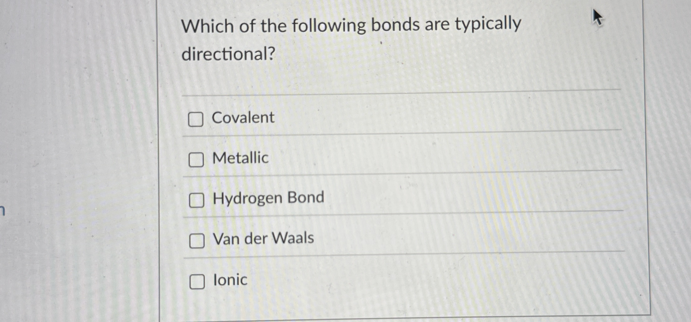 Which of the following bonds are typically | Chegg.com