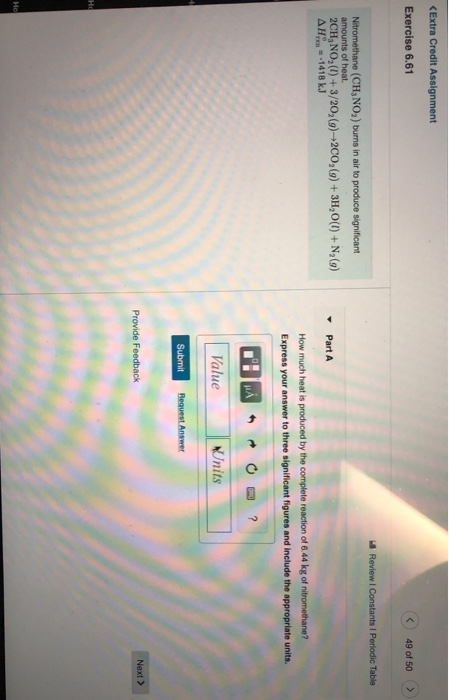 Solved M Review Constants Periodic Table Nitromethane (CH, | Chegg.com