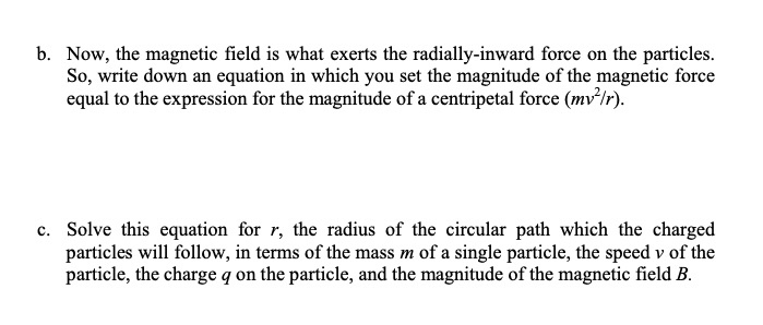Solved Moving Charges in a Magnetic Field — Beam Deflector | Chegg.com
