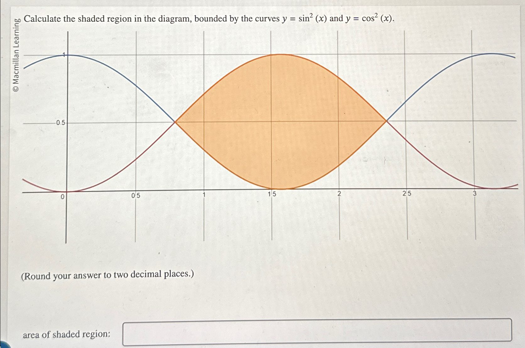 Solved (Round your answer to two decimal places.)area of | Chegg.com