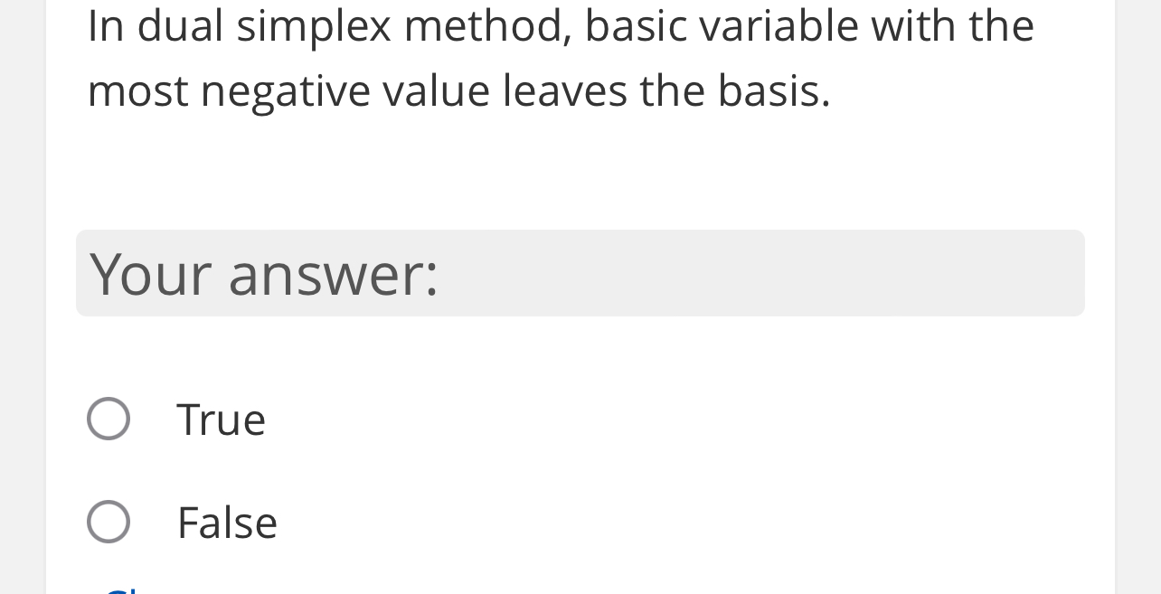 Solved In dual simplex method, basic variable with the most | Chegg.com