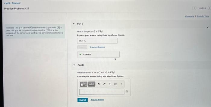 Solved thopese 42.8 g of raften (C) rench wit 67.g of with | Chegg.com