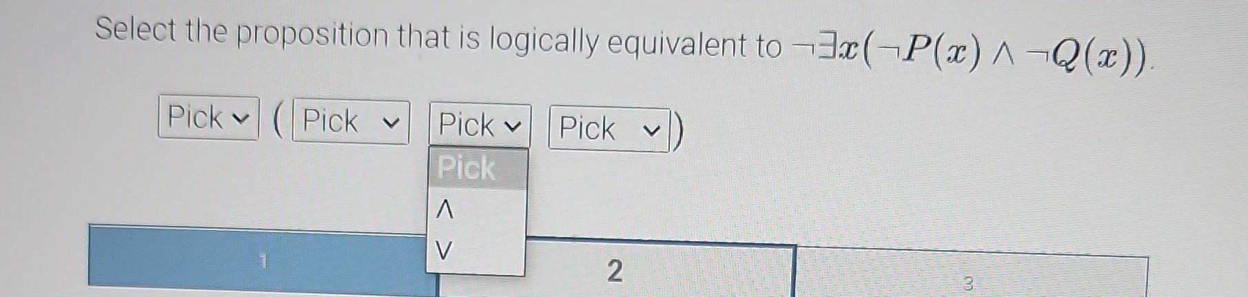 Solved Select the proposition that is logically equivalent | Chegg.com