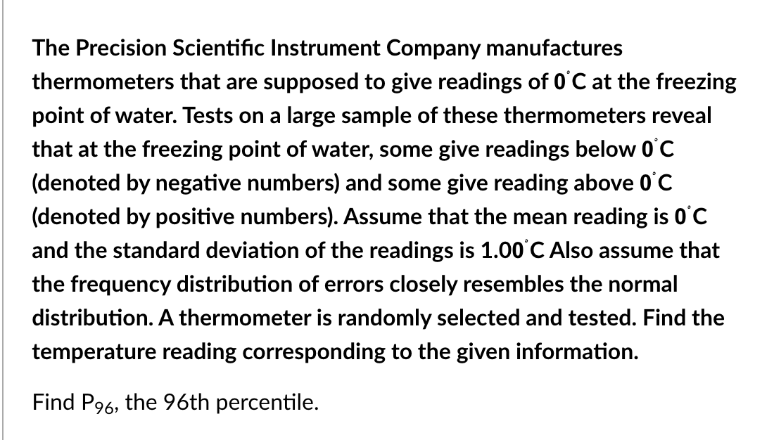 Solved The Precision Scientific Instrument Company | Chegg.com