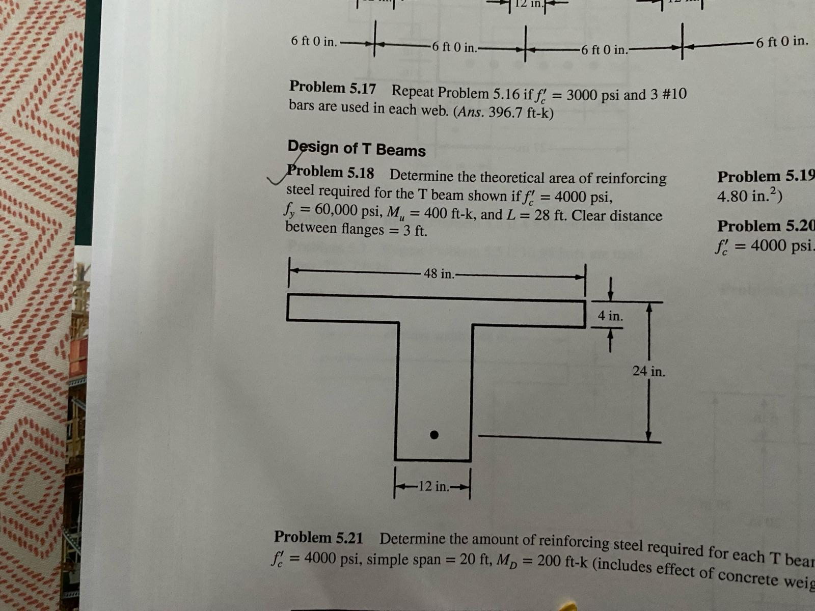 Solved Problem 5.18 ﻿Determine the theoretical area of | Chegg.com