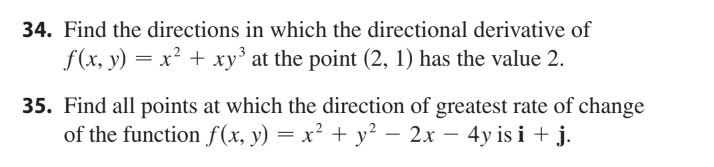 Solved Find the directions in ﻿which the directional | Chegg.com