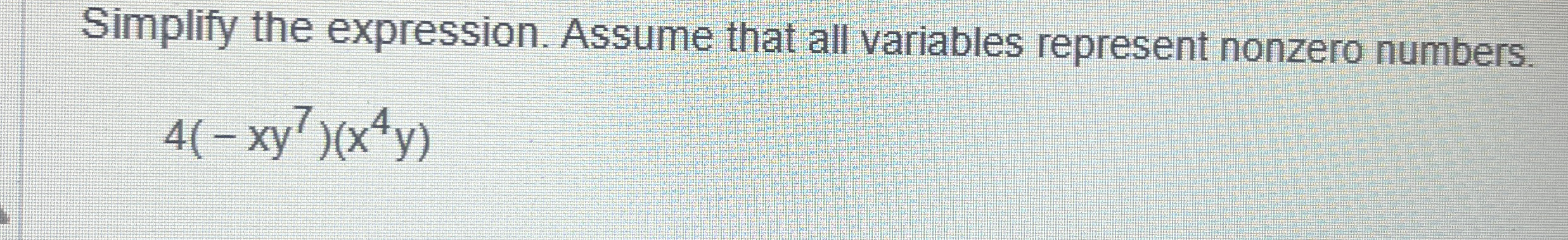 Solved Simplify the expression. Assume that all variables | Chegg.com