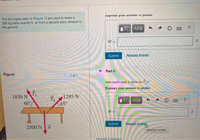 Solved Part A The two ropes seen in (Figure 1) are used to | Chegg.com