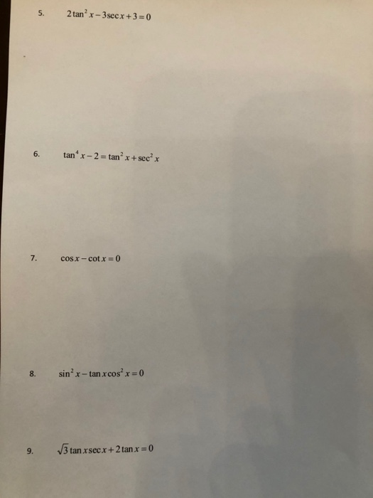 Solved Precalculus 7.6 Solving Trig equations (Practice #1) | Chegg.com