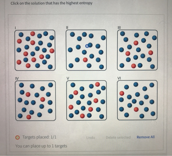 Solved Click on the solution that has the highest entropy IV | Chegg.com