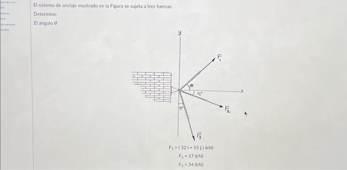 [Solved]: El sistema de anclaje mostrado en la Figura se su