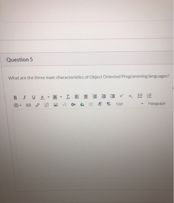 Solved Question 5 What are the three main characteristics of | Chegg.com