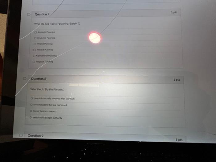 Solved Question? What sfe two types of planning? (seiect 2) | Chegg.com