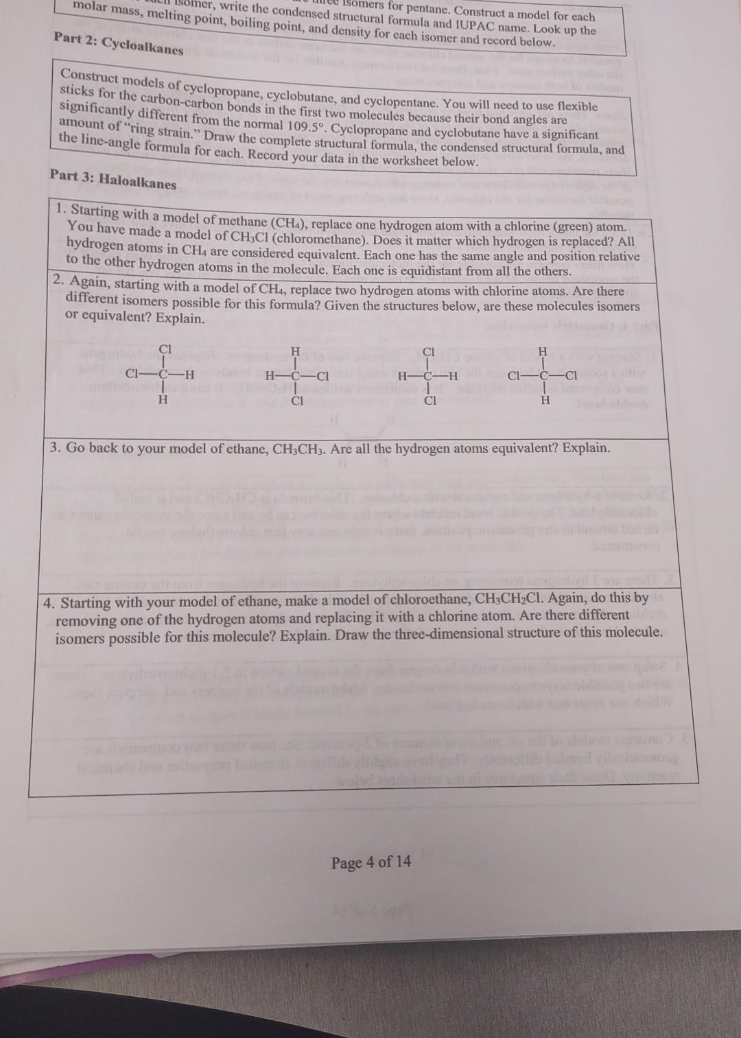 Solved molar mass, melting poi, write the condensed | Chegg.com