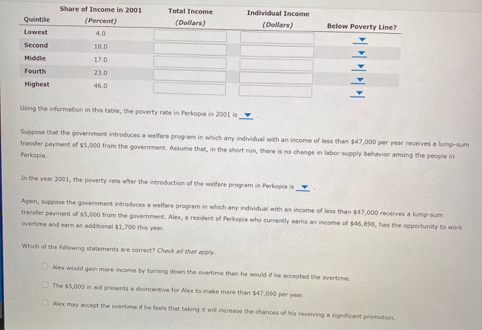 Homework (Ch 20) 1. Income inequality and the poverty | Chegg.com