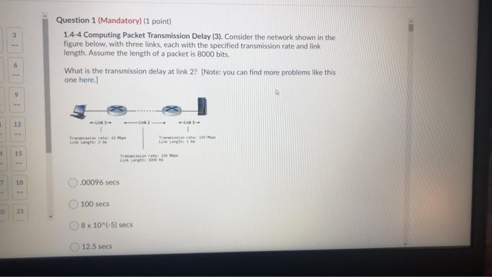 Solved Question 1 (Mandatory) (1 point) 1.4-4 Computing | Chegg.com